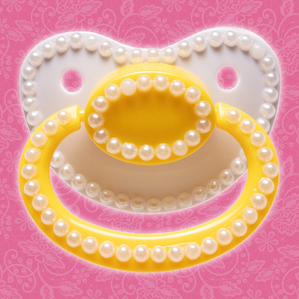 Yellow Pearl Adult Pacifier – Peach Collective