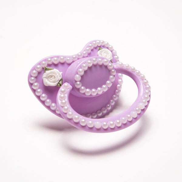 Lavender Pearl Adult Pacifier – Peach Collective