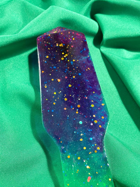 Purple & Green 12" Resin Paddle – Peach Collective